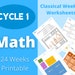 Cycle 1 Math Classical Weekly Worksheets 24 Weeks - Etsy