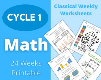 Cycle 1 Science Classical Weekly Worksheets Weeks 1-12 - Etsy