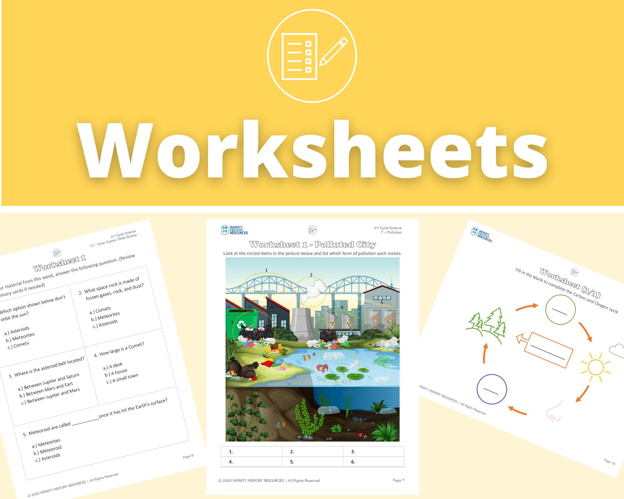 Cycle 2 Science Classical Weekly Worksheets Weeks 1-12 - Etsy