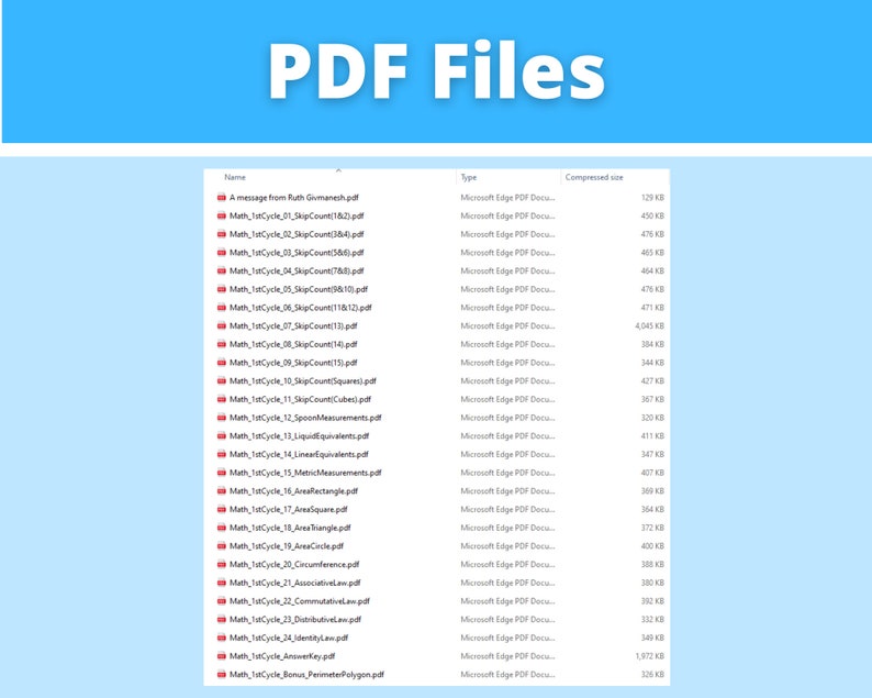 Cycle 1 - Math - Classical Weekly Worksheets - 24 Weeks - Etsy