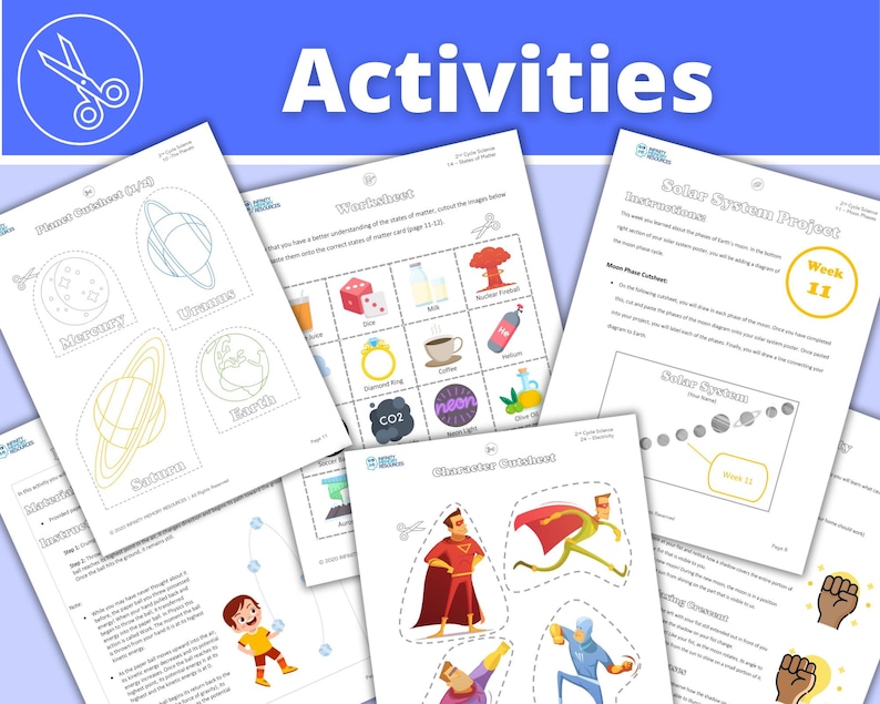 Cycle 2 - Science - Classical Weekly Worksheets - 24 Weeks - Etsy