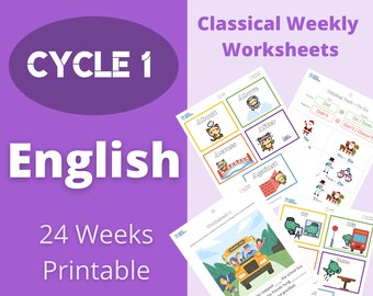 Cycle 2 Science Classical Weekly Worksheets Weeks 1-12 - Etsy