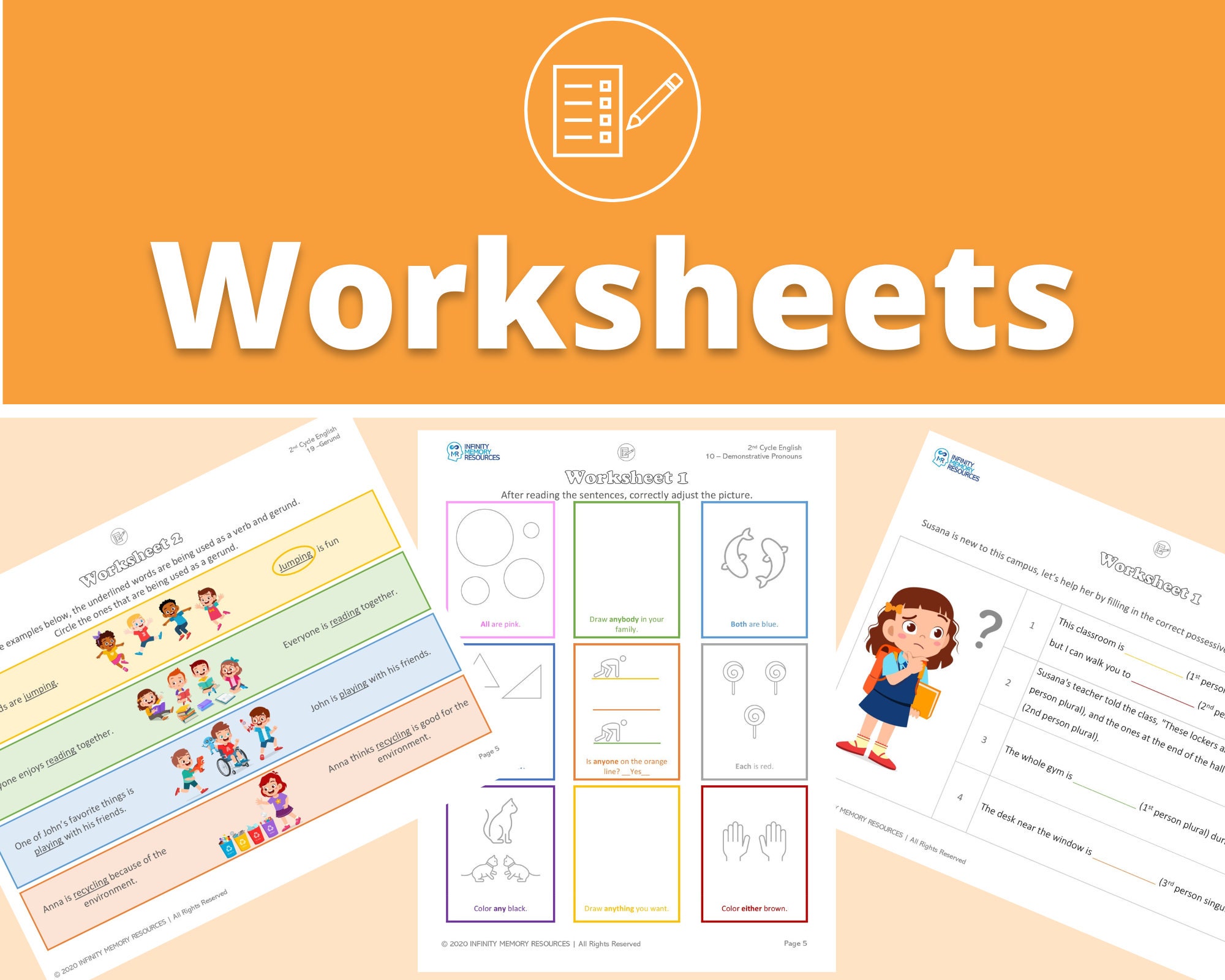 Cycle 2 English Classical Weekly Worksheets 24 Weeks - Etsy