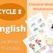 Cycle 2 English Classical Weekly Worksheets 24 Weeks - Etsy