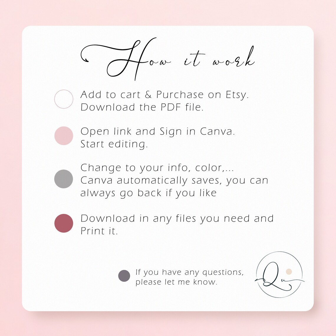 Editable Branding Kit Canva Brand Package Inserts Template | Etsy Canada