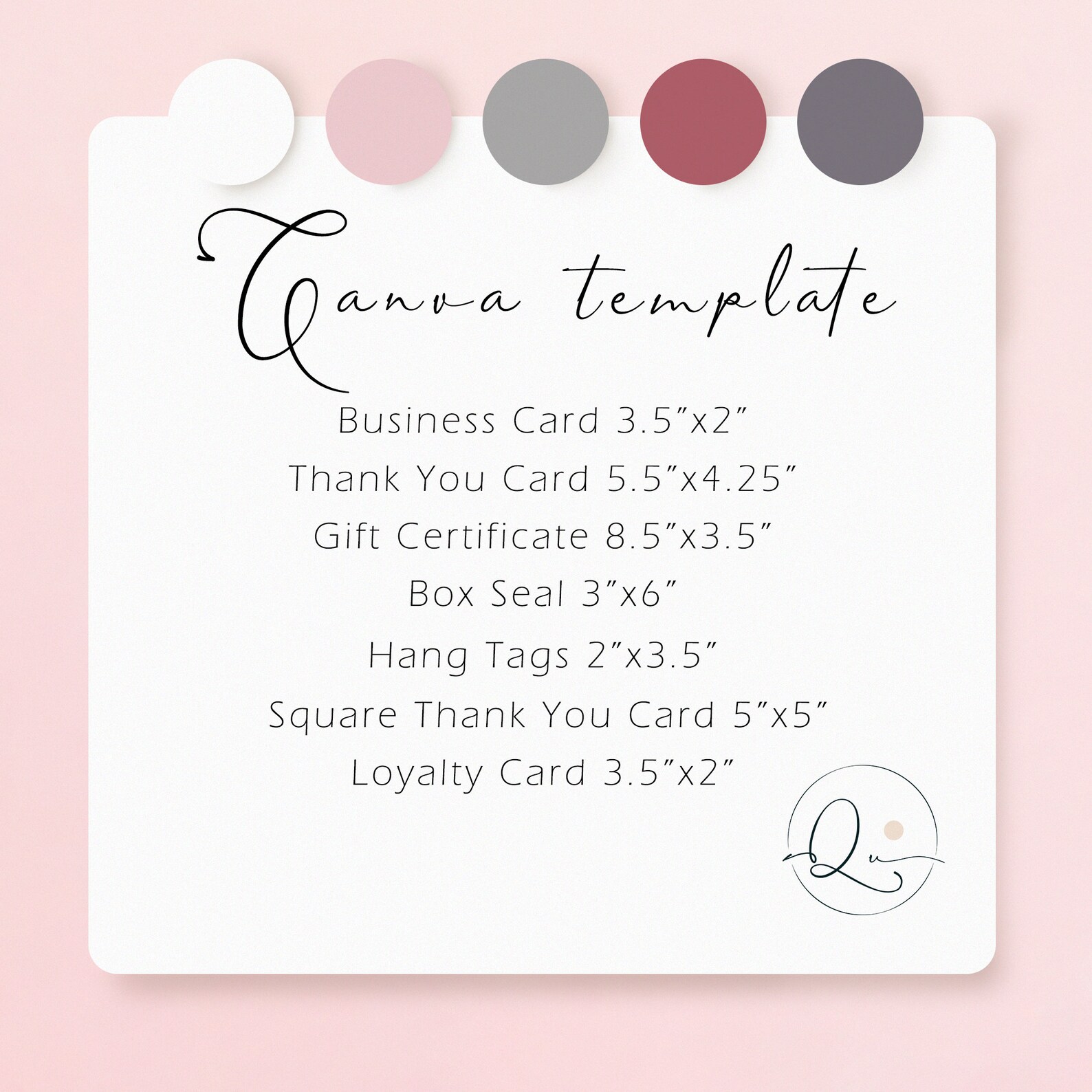 Editable Branding Kit Canva Brand Package Inserts Template | Etsy Canada