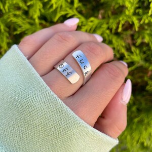 Custom WRAP Ring Personalized Hand Made Hand Stamped Jewelry - Etsy