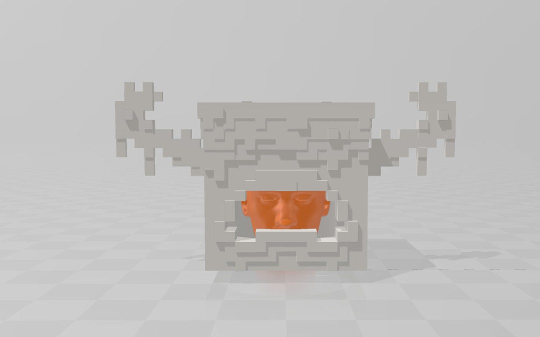 3D Printed Minecraft Warden Helmet - Etsy UK