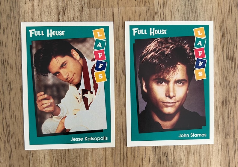 Two ~ Full House TV Show Trading Cards ~ 1991 ~ John Stamos - Etsy