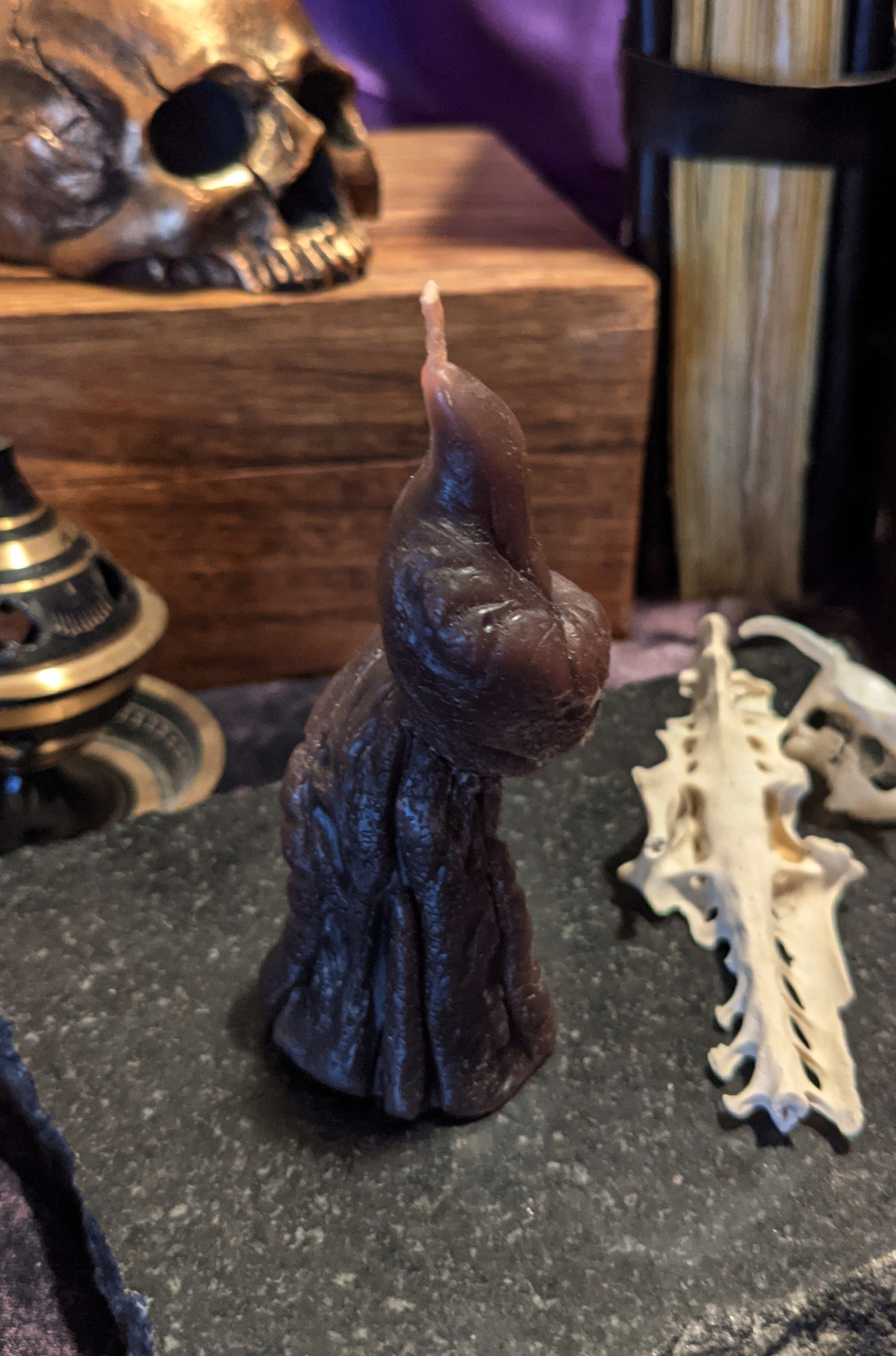 Medium Ritual Binding Spell Spiral Tongue Tentacle Candle - Etsy UK