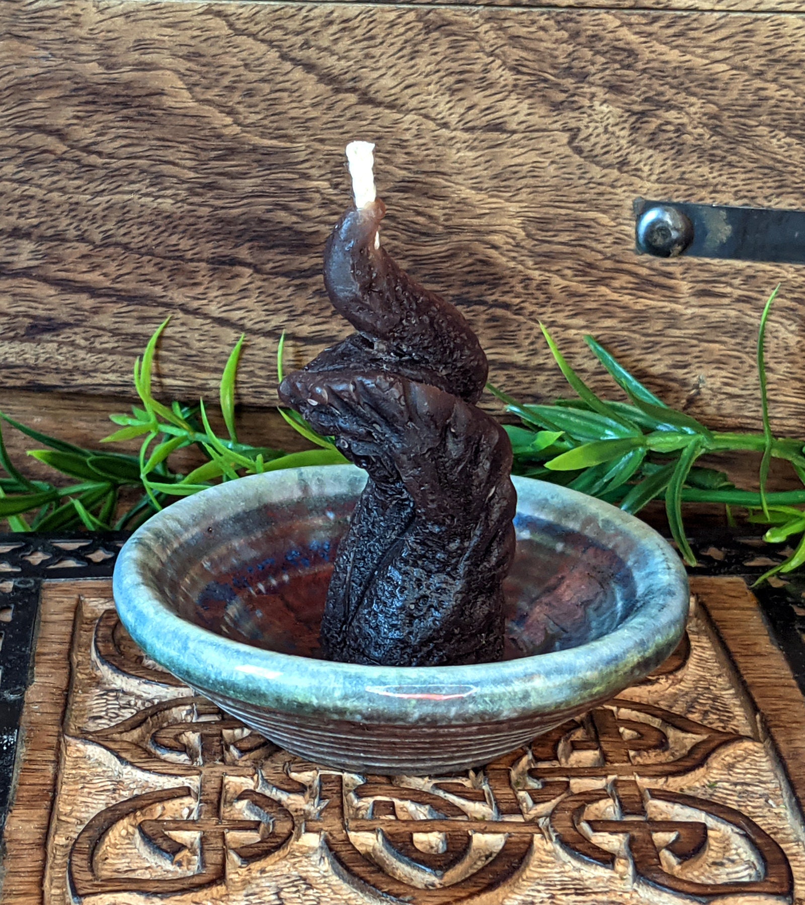 Small Spiral Ritual Binding Spell Tongue Tentacle Candle - Etsy UK