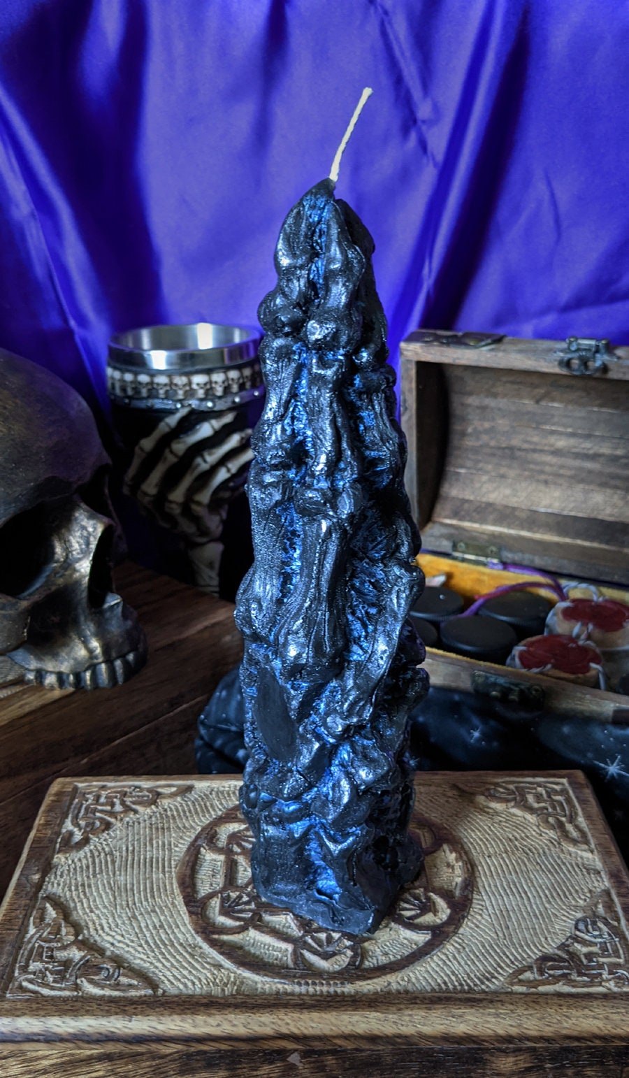 Skeletal Ritual Necromancy Bone Candle Wraith Phantom Hand - Etsy