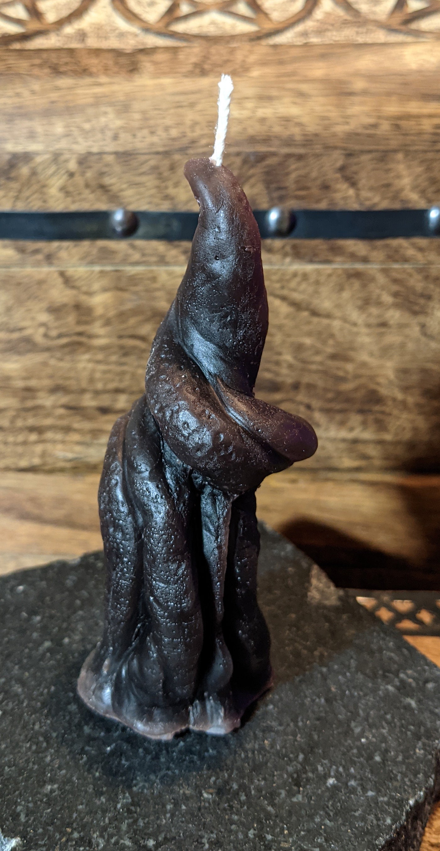 Large Ritual Binding Black Spell Spiral Tongue Tentacle Candle - Etsy