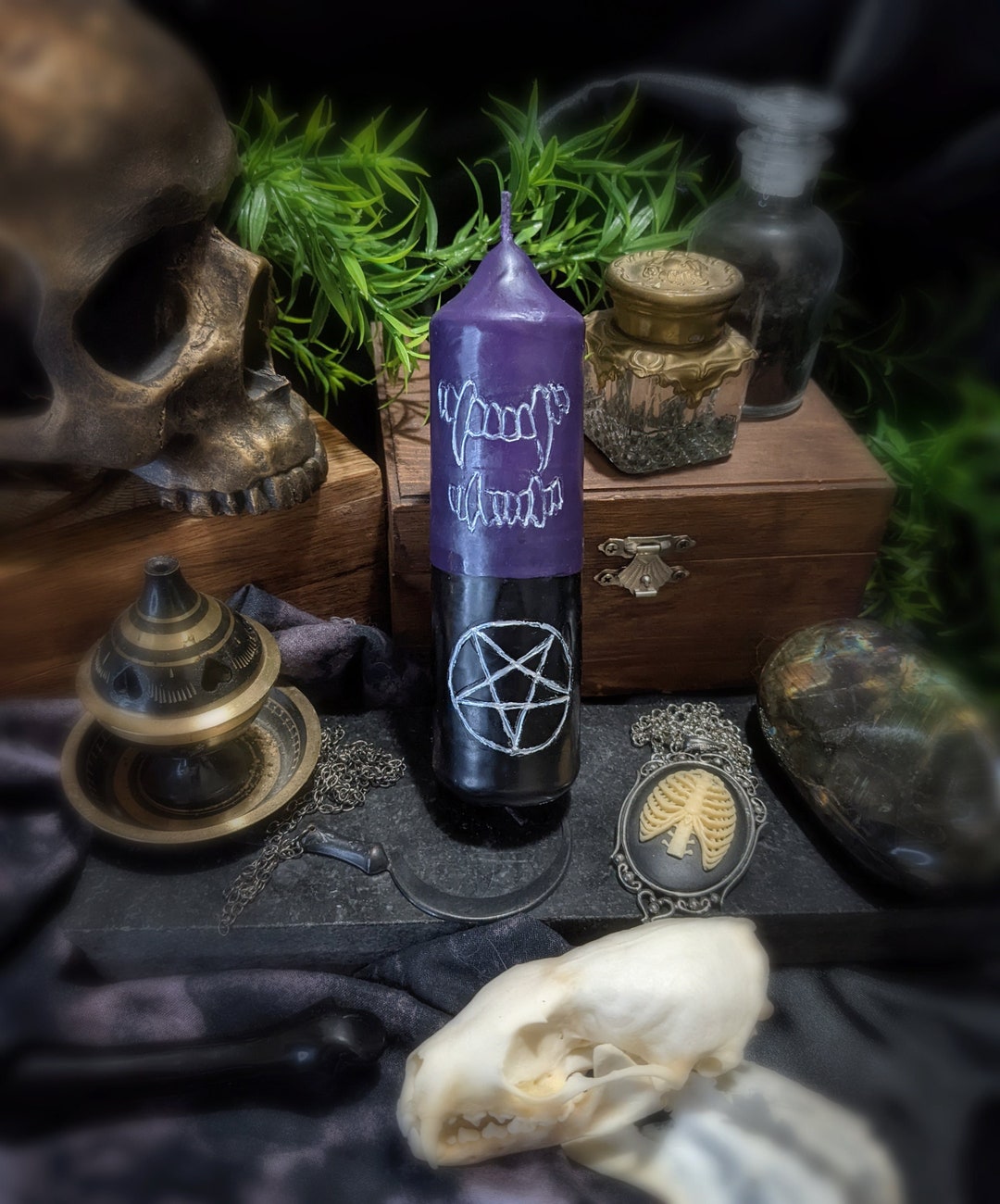 Psychic Vampire Barrier Candle - Protective Reversing Spiritual Candle ...