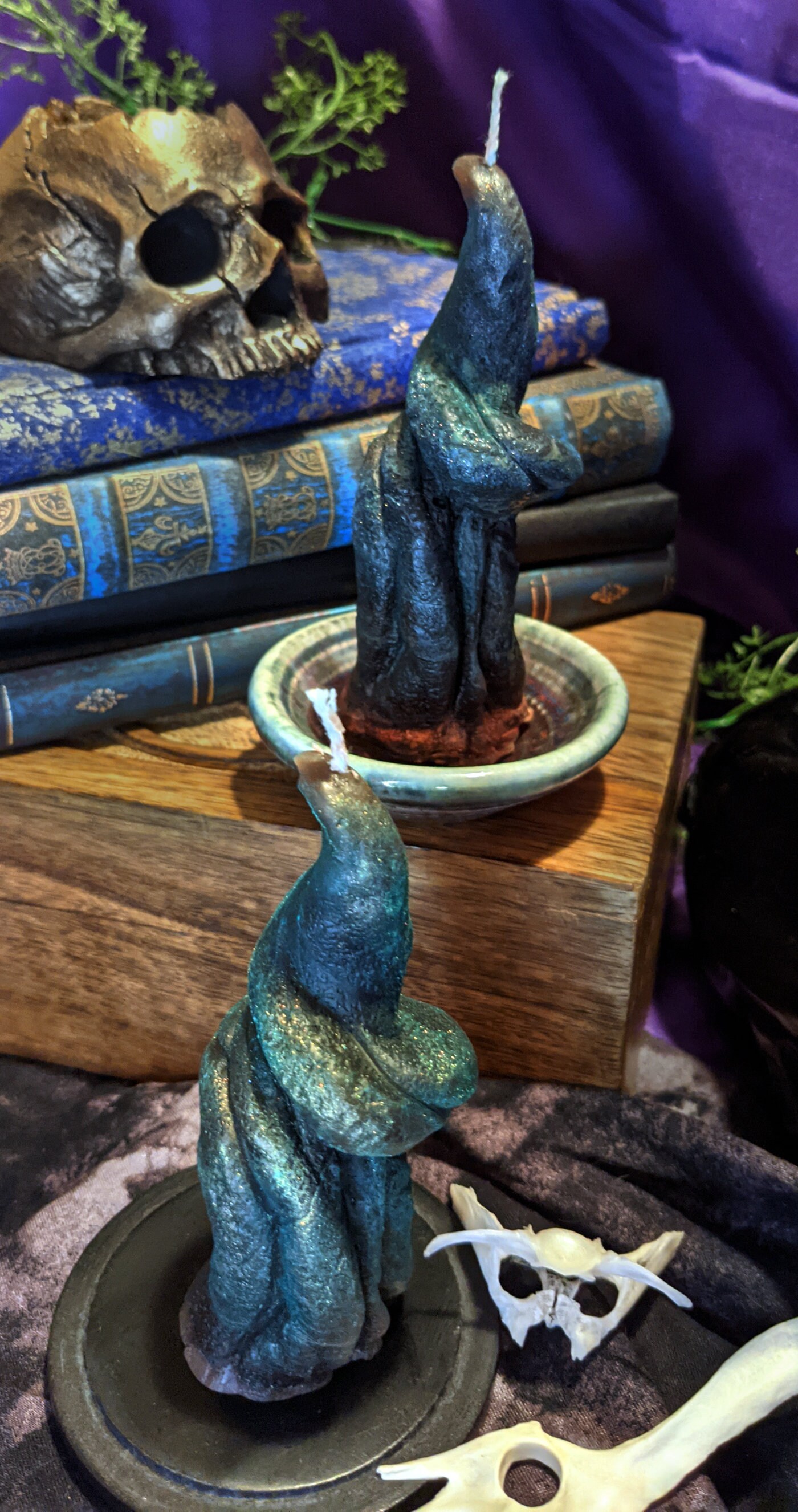 Pigmented Large Ritual Binding Spell Spiral Tongue Tentacle Candle - Etsy