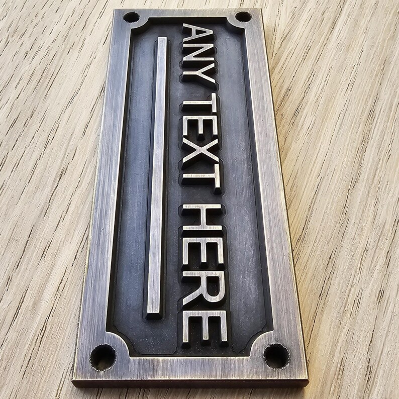 Custom Brass Name Plate & Door Signs – Personalized Plaques for Wall or ...