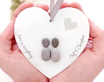 Pebble Pictures Couple | Etsy UK