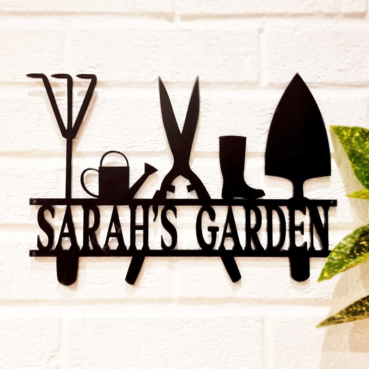 Personalised Laser Cut Garden Sign | Garden Wall Door Decor Accessory ...