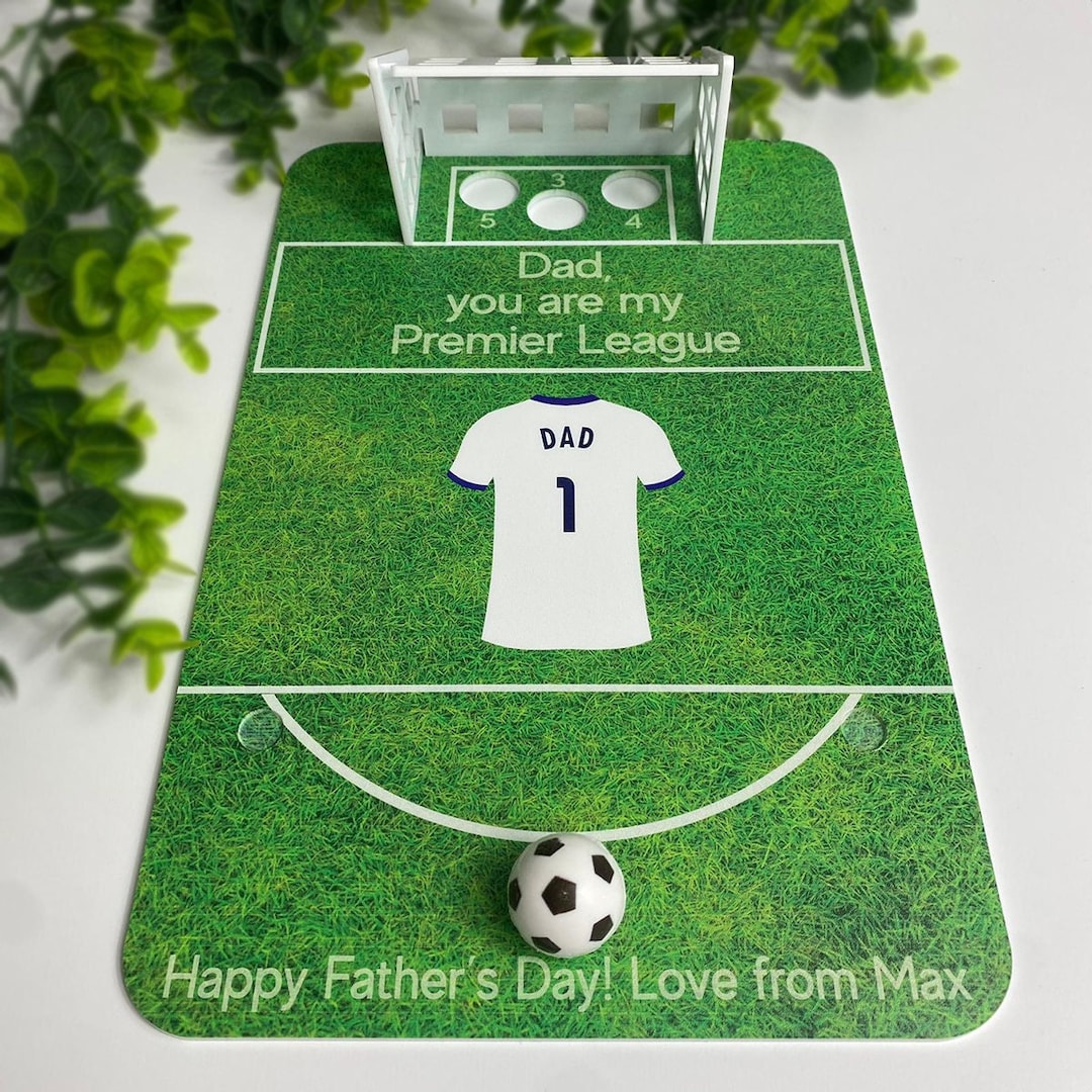 Personalised Football Fathers Day Desk Game Father's Day Gift for Him ...