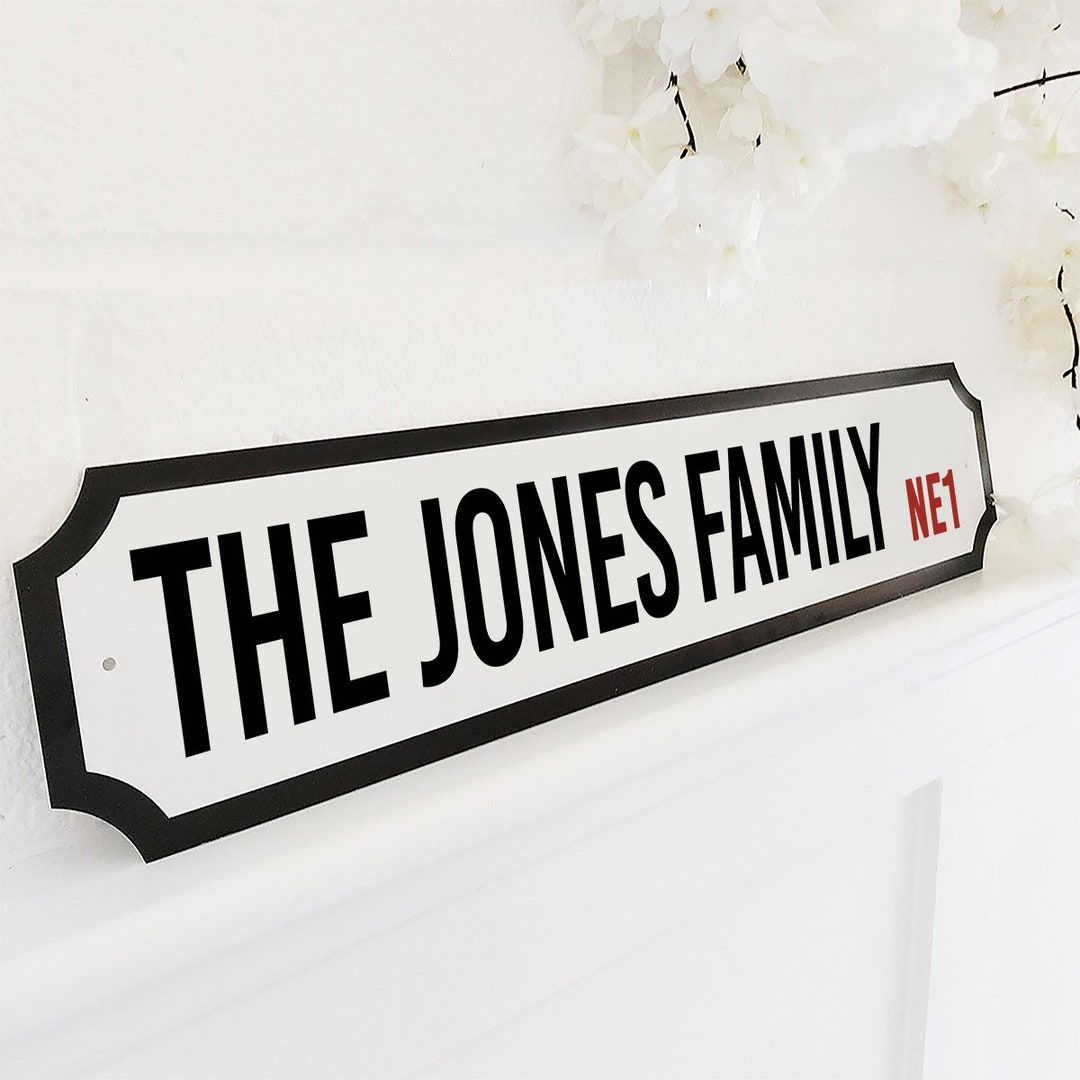 Personalised London Street Sign Plaque | Street Name Wall Sign | Home ...