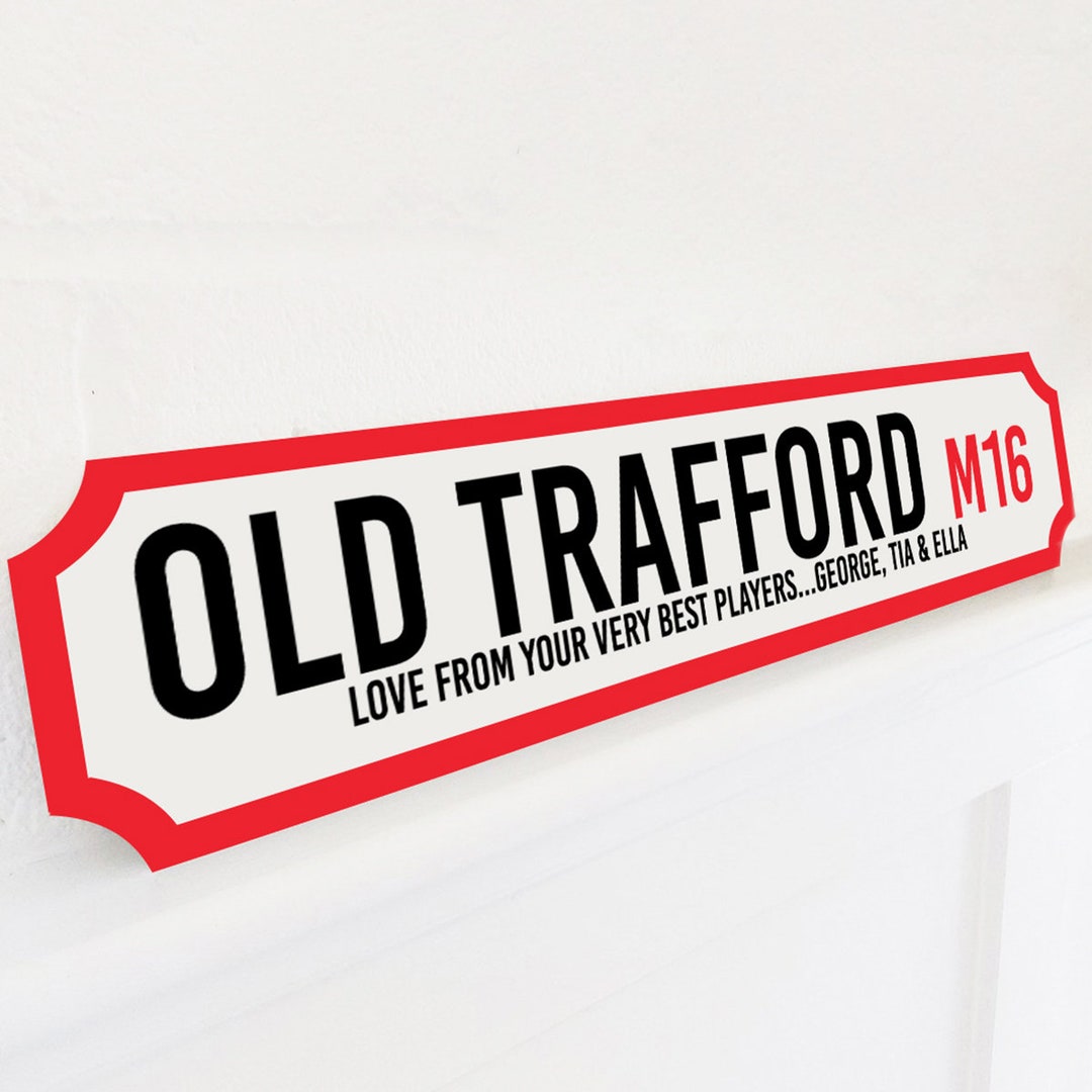 Personalised Football Stadium Street Sign | Custom Football Sign ...