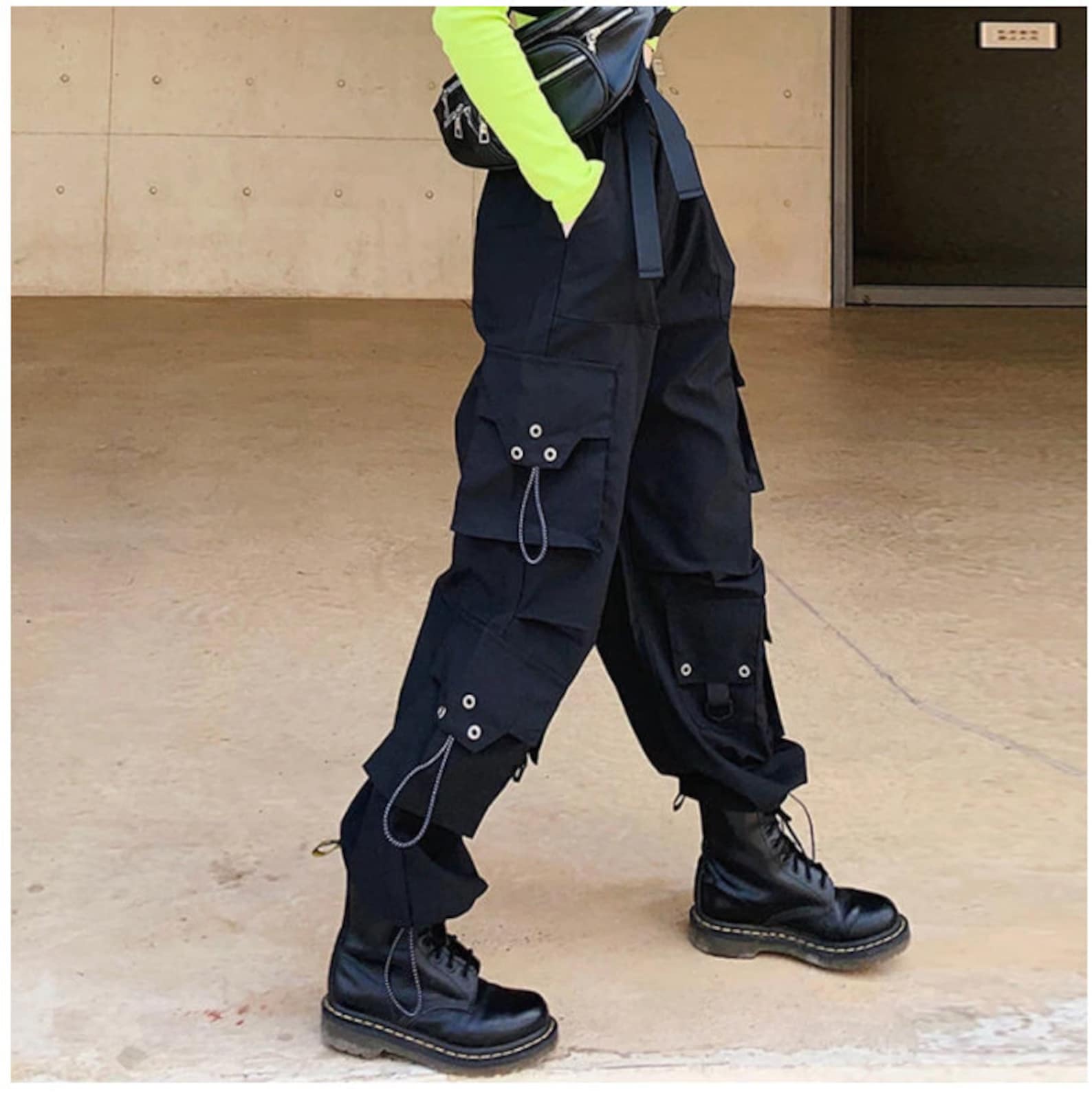 Gothic Cargo Pants Women Korean Fashion Spring 2021 Harajuku Etsy