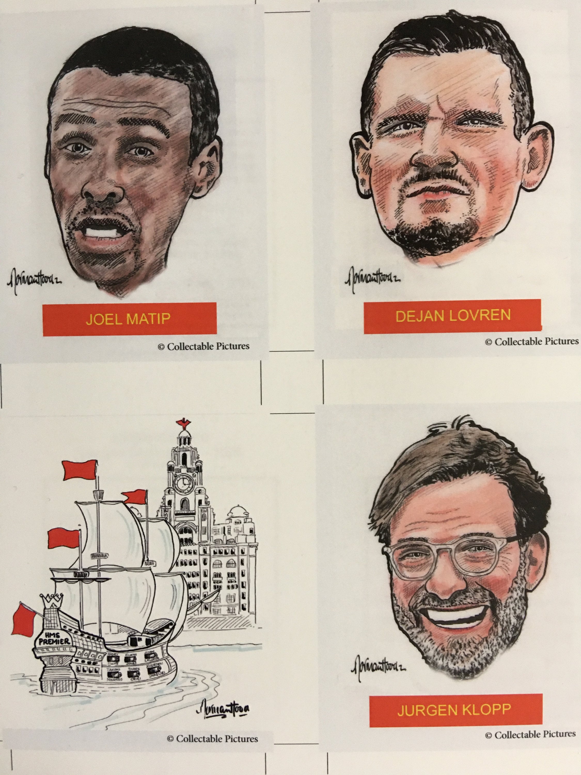 LIVERPOOL FC Trade Card Set 2020-league Champions-20 Card Set-limited ...