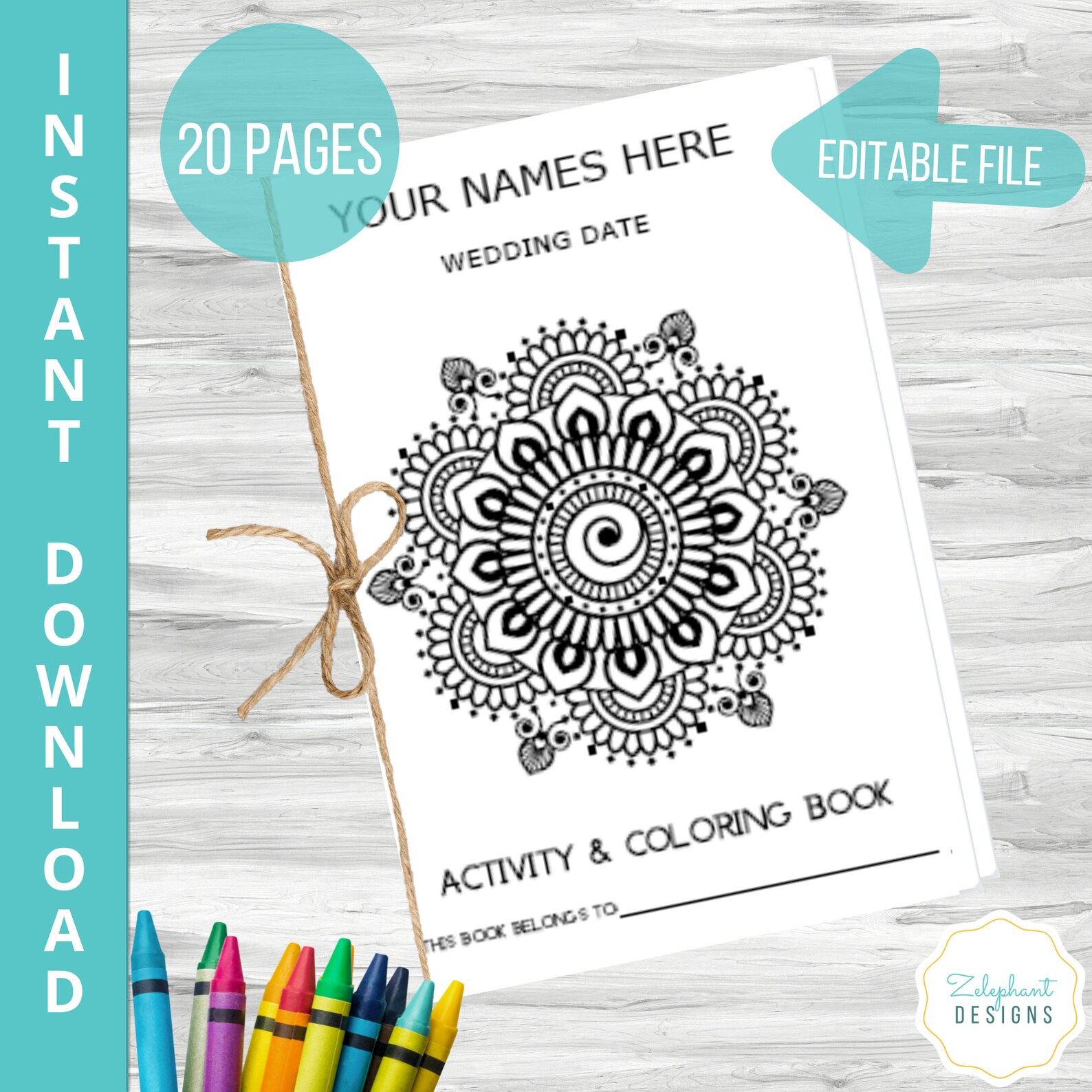 Indian Wedding Activity and Coloring Booklet - Etsy