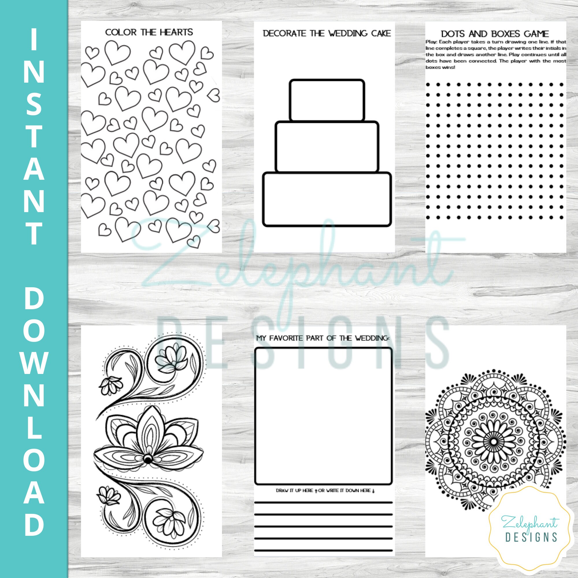 Indian Wedding Activity and Coloring Booklet - Etsy