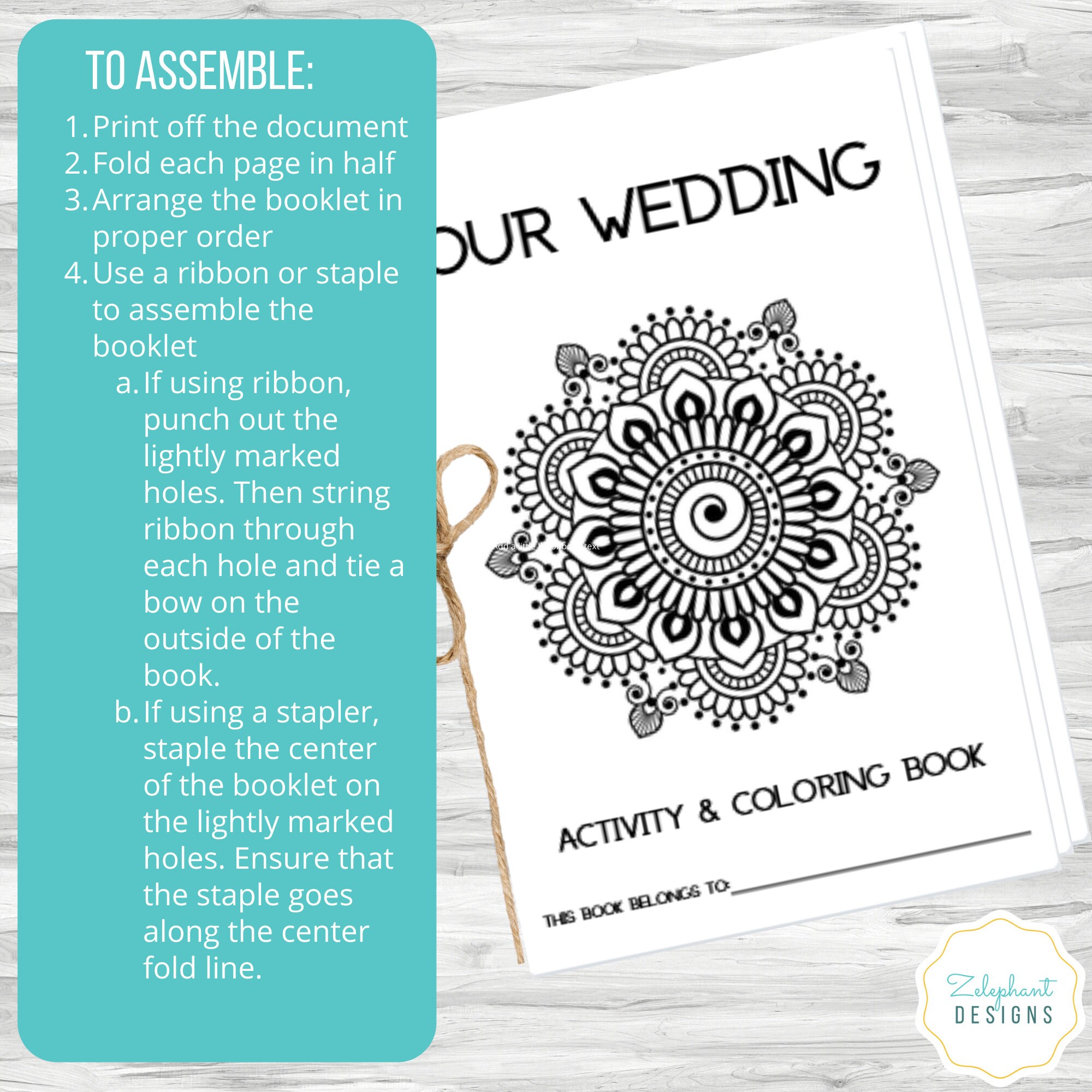 Indian Wedding Activity and Coloring Booklet - Etsy