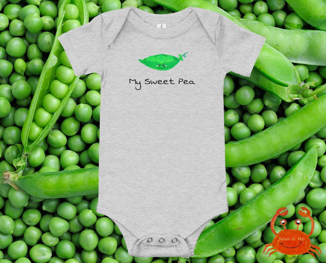 Baby One Piece Sweet Pea Bodysuit, Cute My Sweet Pea Baby Outfit, Fun ...