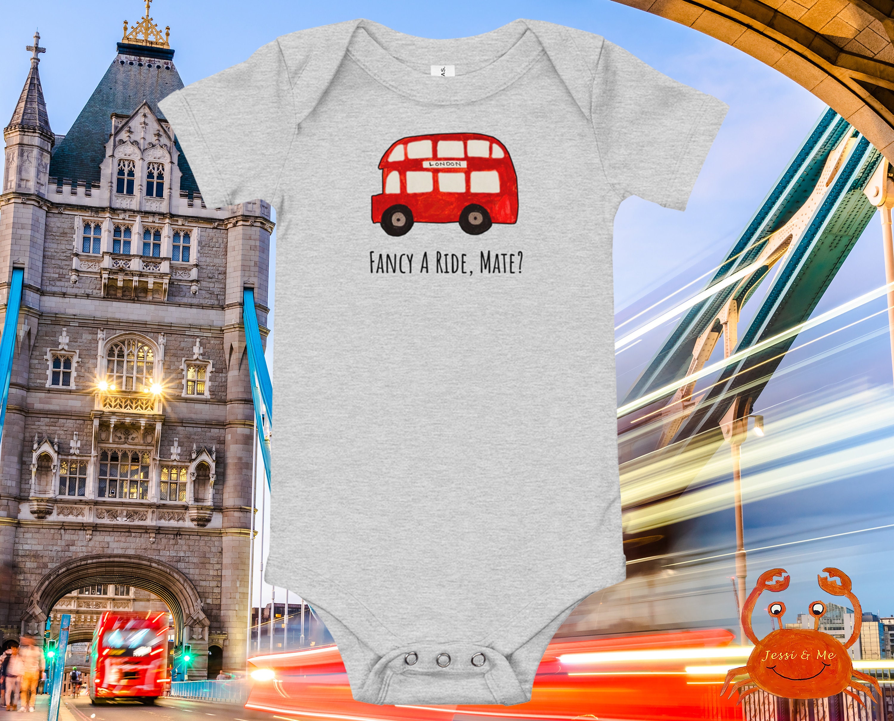 London Bus Onesie Cute London Bus Fancy A Ride Baby Outfit - Etsy