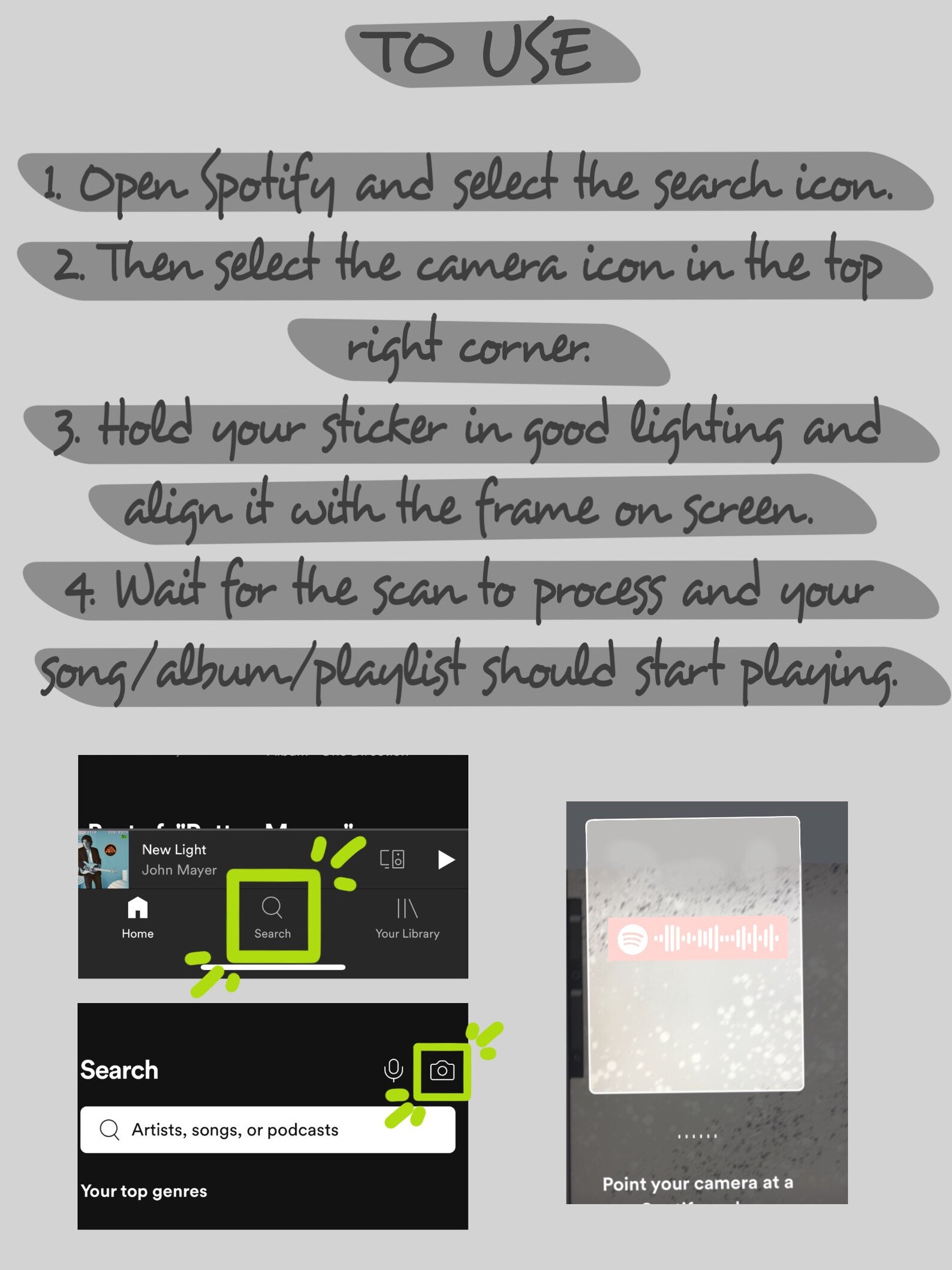 Custom Spotify barcode sticker | Etsy