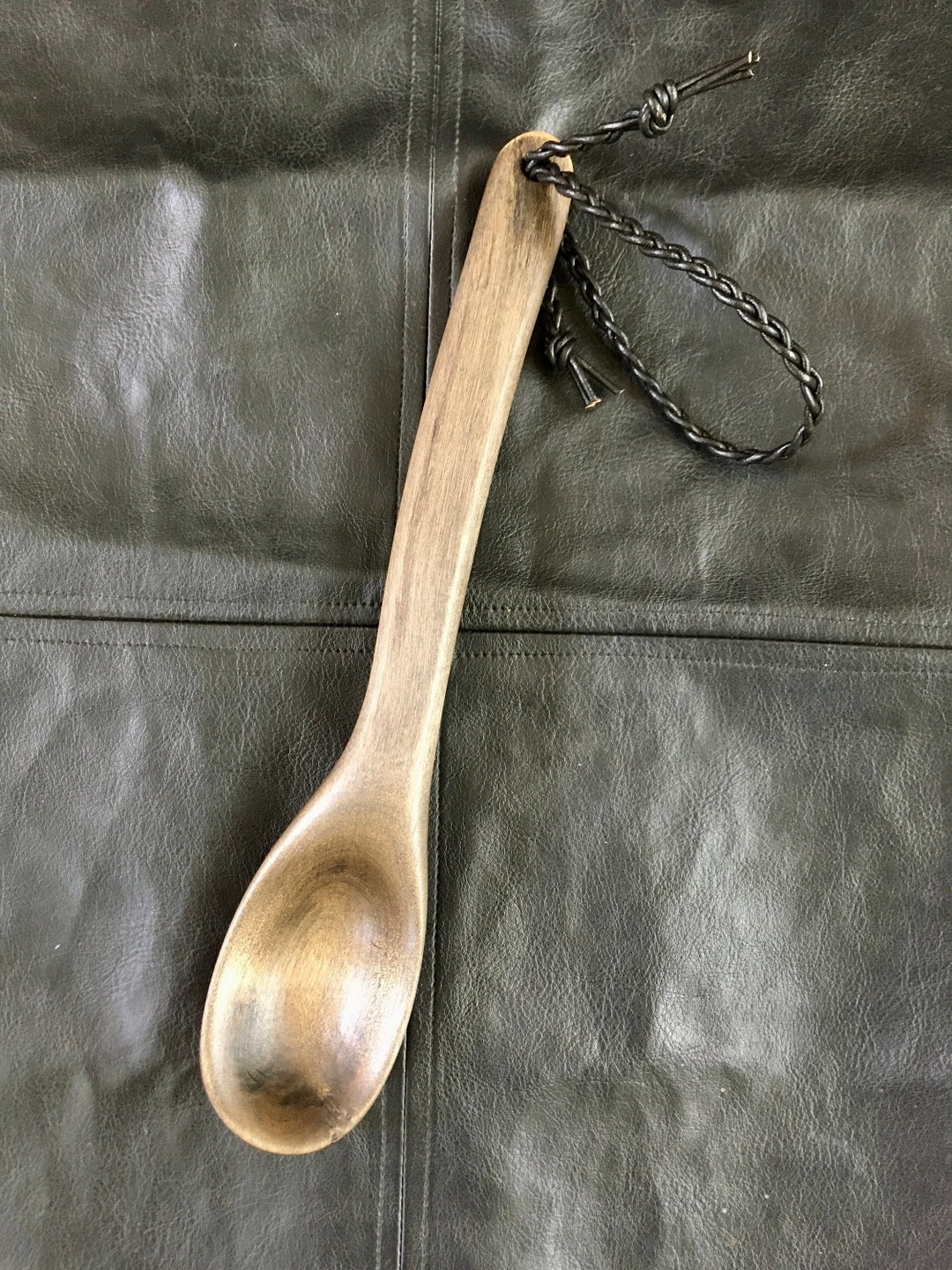 10” Cooking / Camping Spoon, Ebonized Crepe Myrtle - Etsy