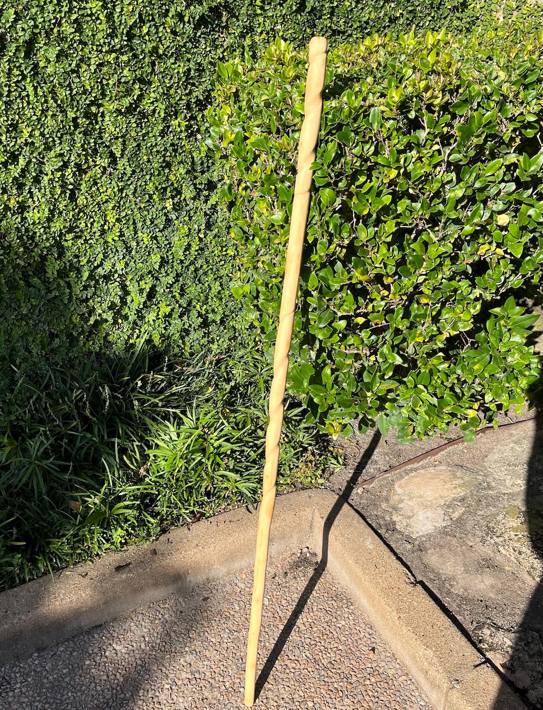 68” Supreme Pear Wizard Staff, Spiral Carved (robust) - Etsy