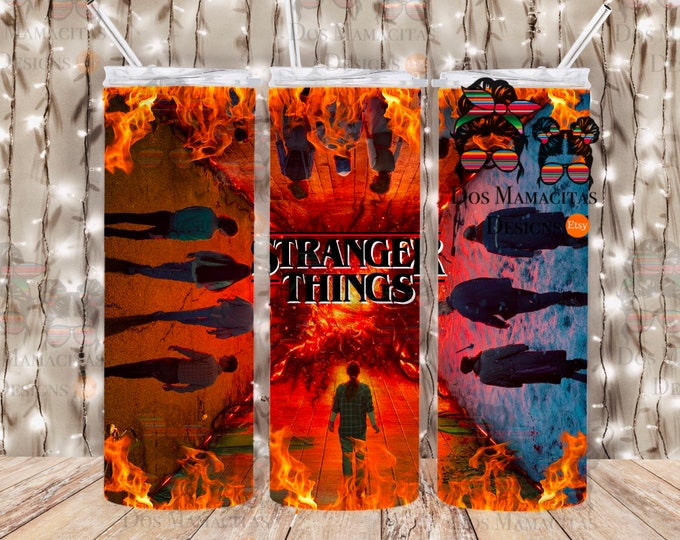 Stranger things tumbler wrap - Etsy