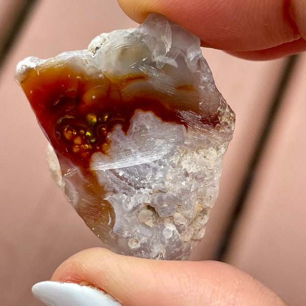 Mexican Fire Agate - Etsy