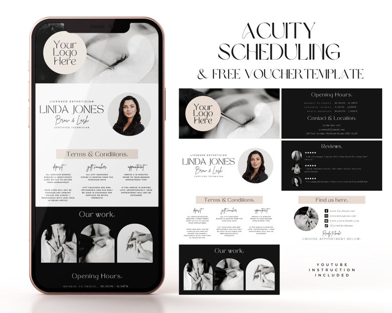 Booking Site Template / Acuity Scheduling Template / DIY - Etsy