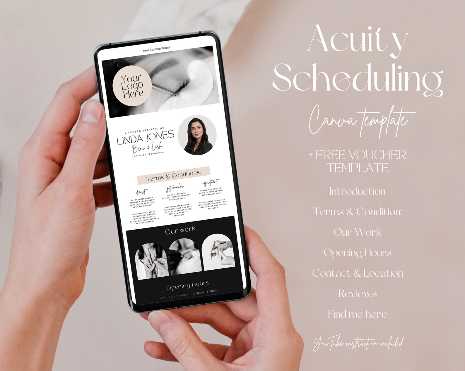 Booking Site Template / Acuity Scheduling Template / DIY - Etsy