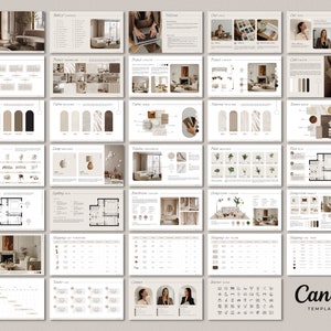 Interior Design Presentation Template / Client Presentation / Canva ...
