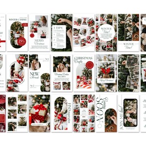 Christmas Instagram Templates / Holiday Social Media Bundle / Instagram ...