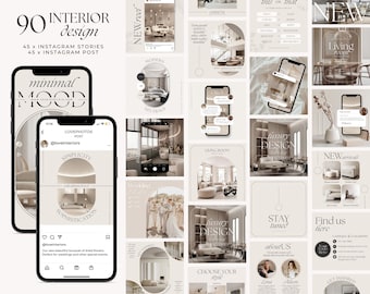 Interior Design Instagram Templates Interior Designer Social Media ...