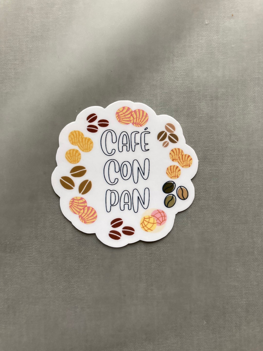 Café Con Pan Vinyl Sticker - Etsy