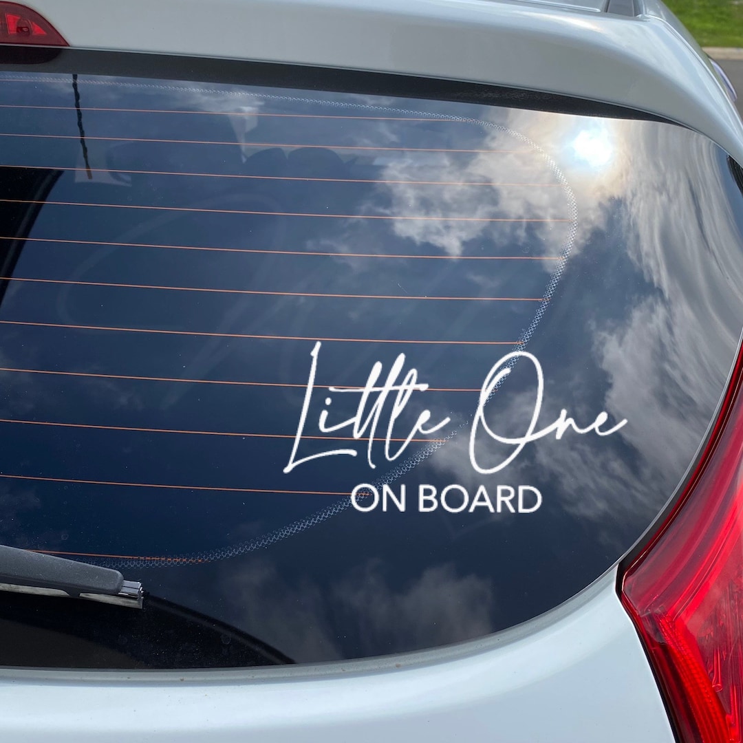CUSTOM LITTLE ONE/S on Board Car Decal Sticker Accessory|bumper Sticker ...