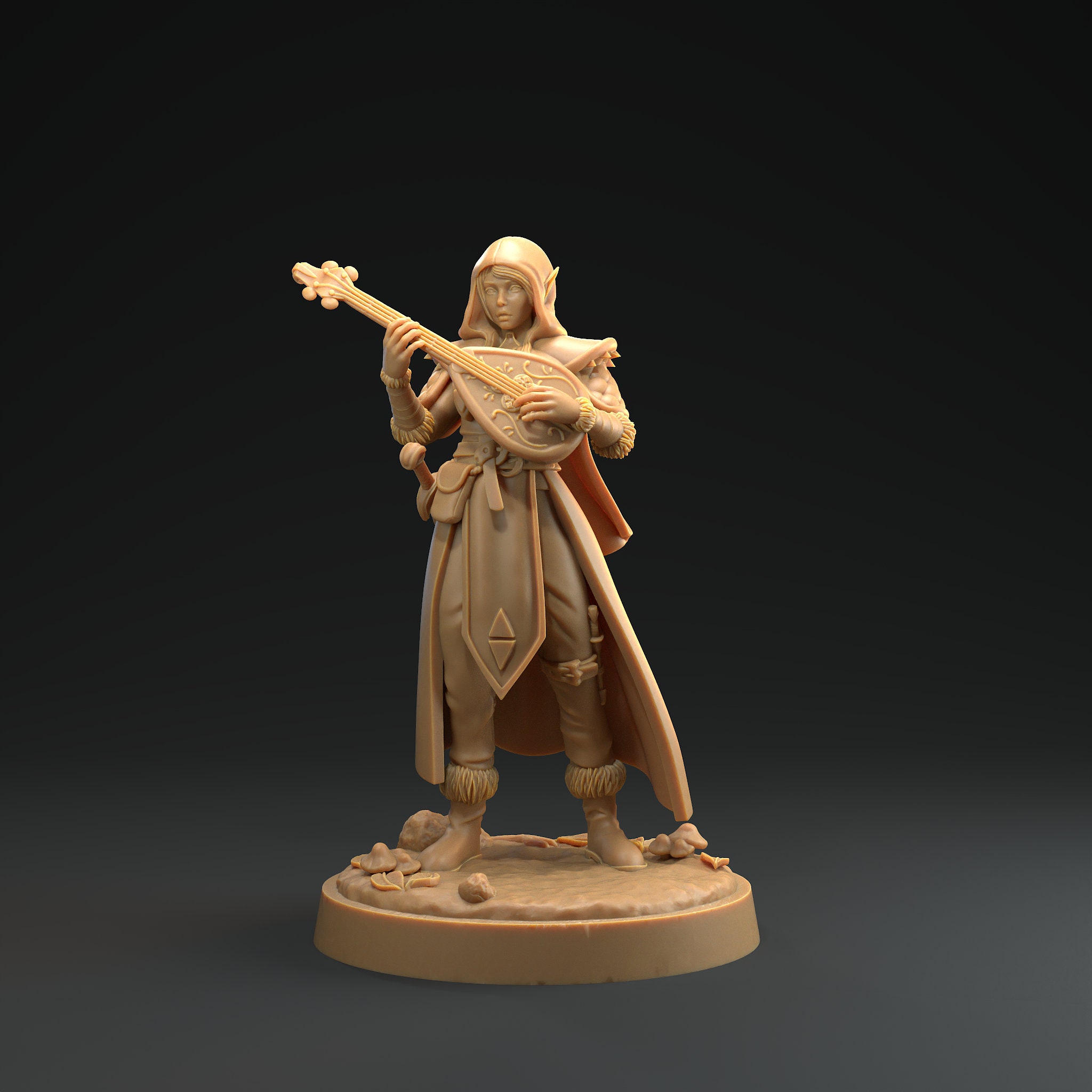 Elf Bard Lute 32mm Scale Battle for the Unseelie Courts - Etsy