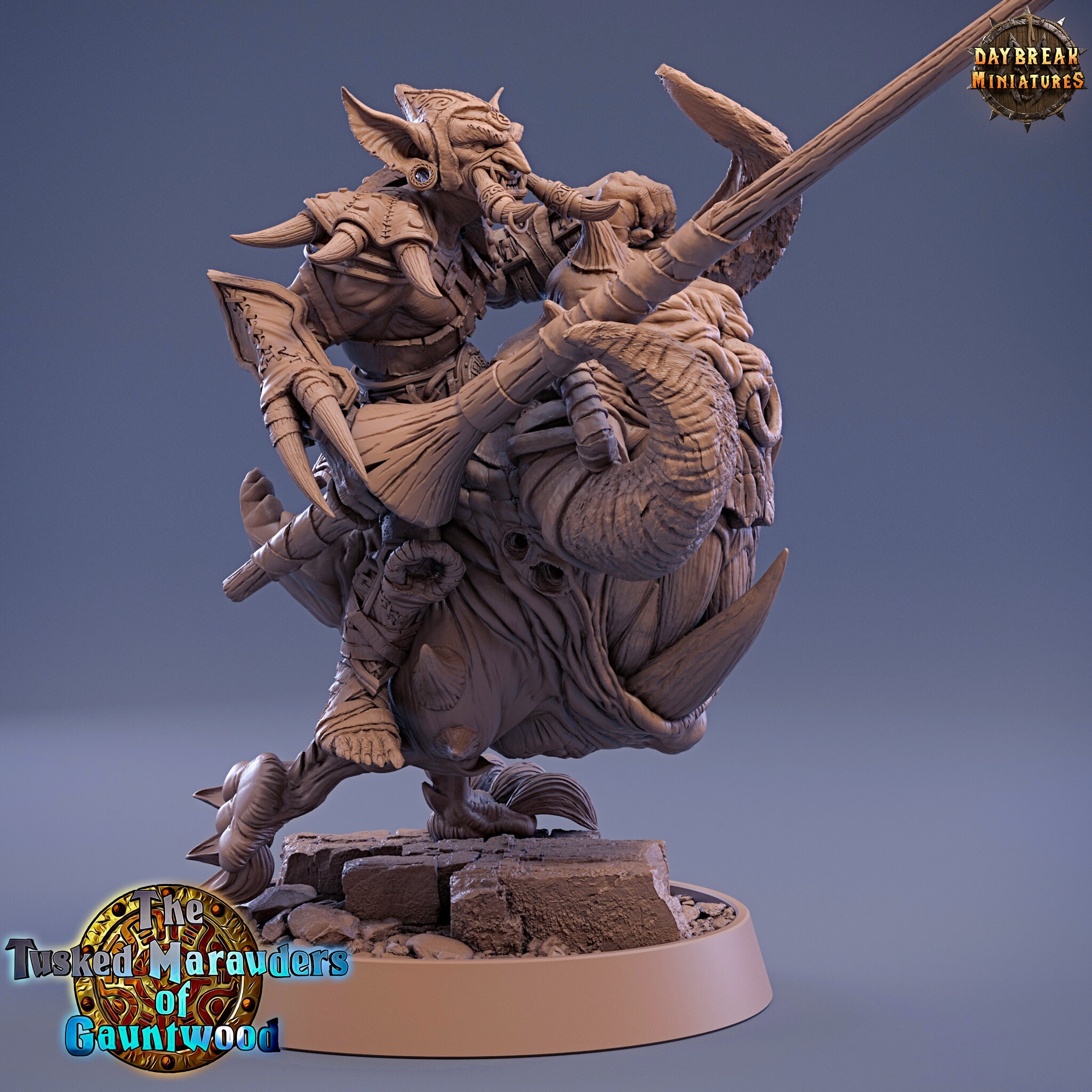 Krimli Smite Head Runner Goblin 32mm Scale the Tusked - Etsy