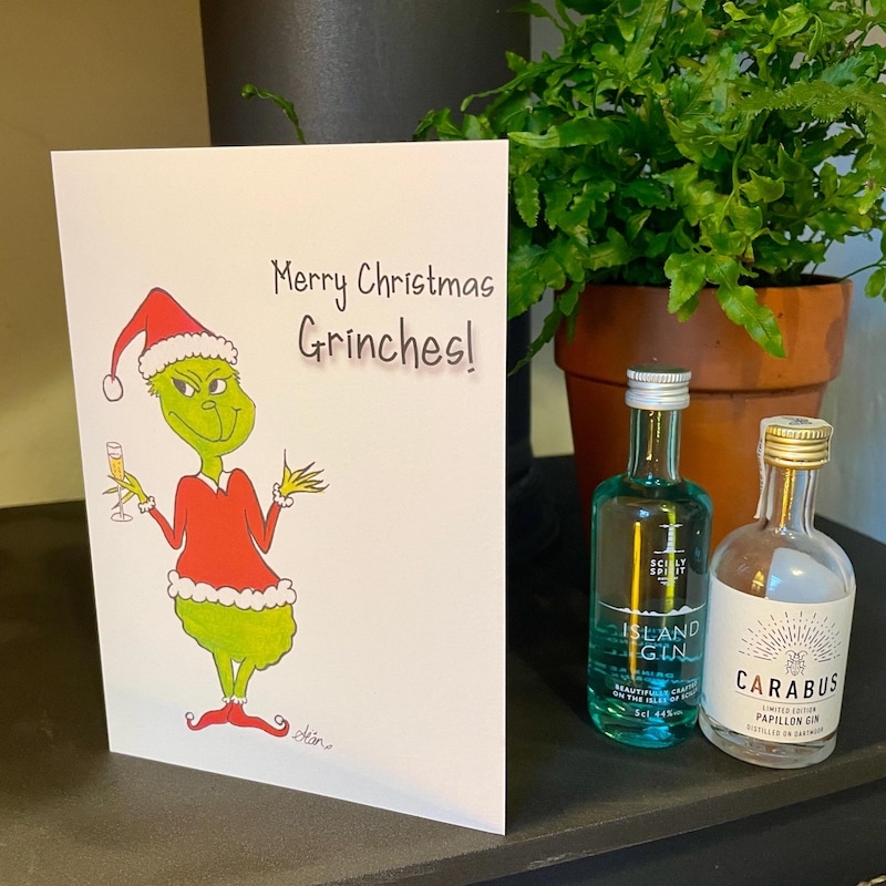 Grinch Christmas Card - Etsy