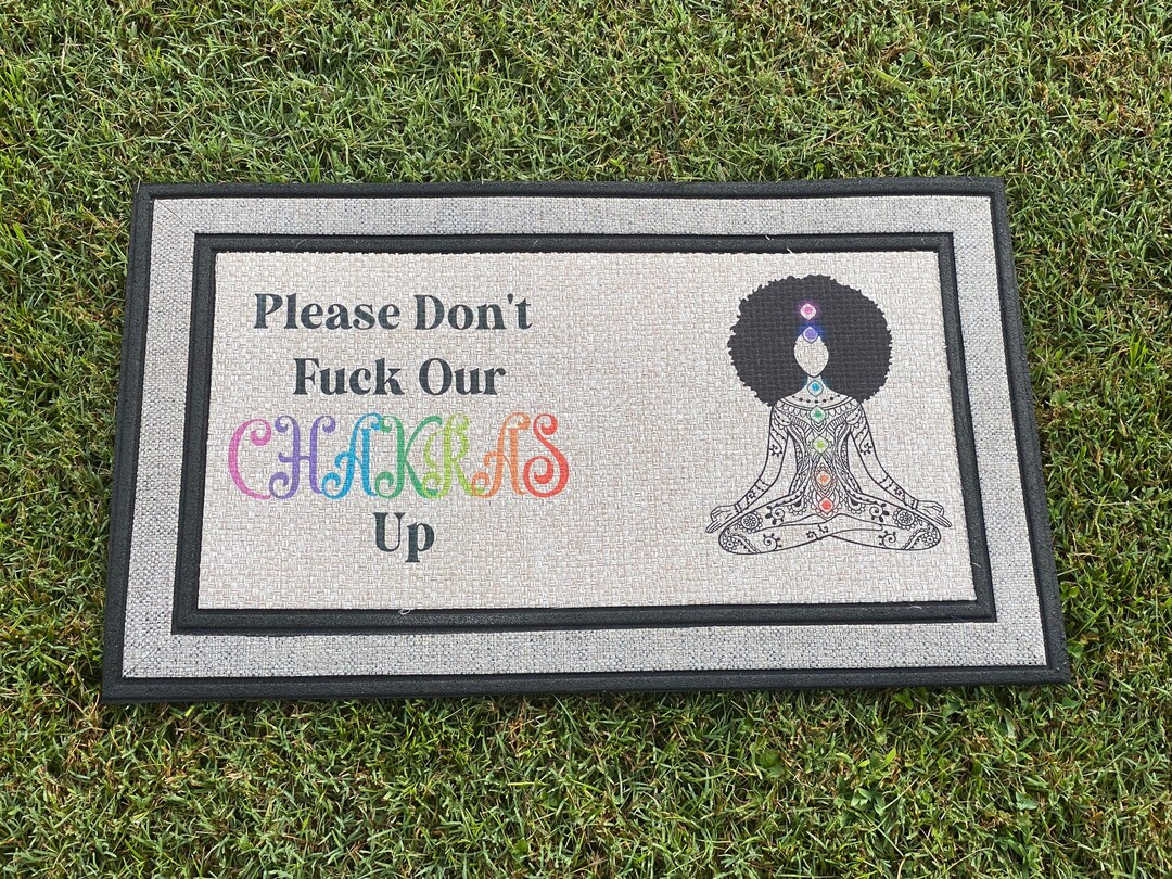 Chakras Doormat Front Porch Mat Seven Chakras Doormat Afro Doormat ...