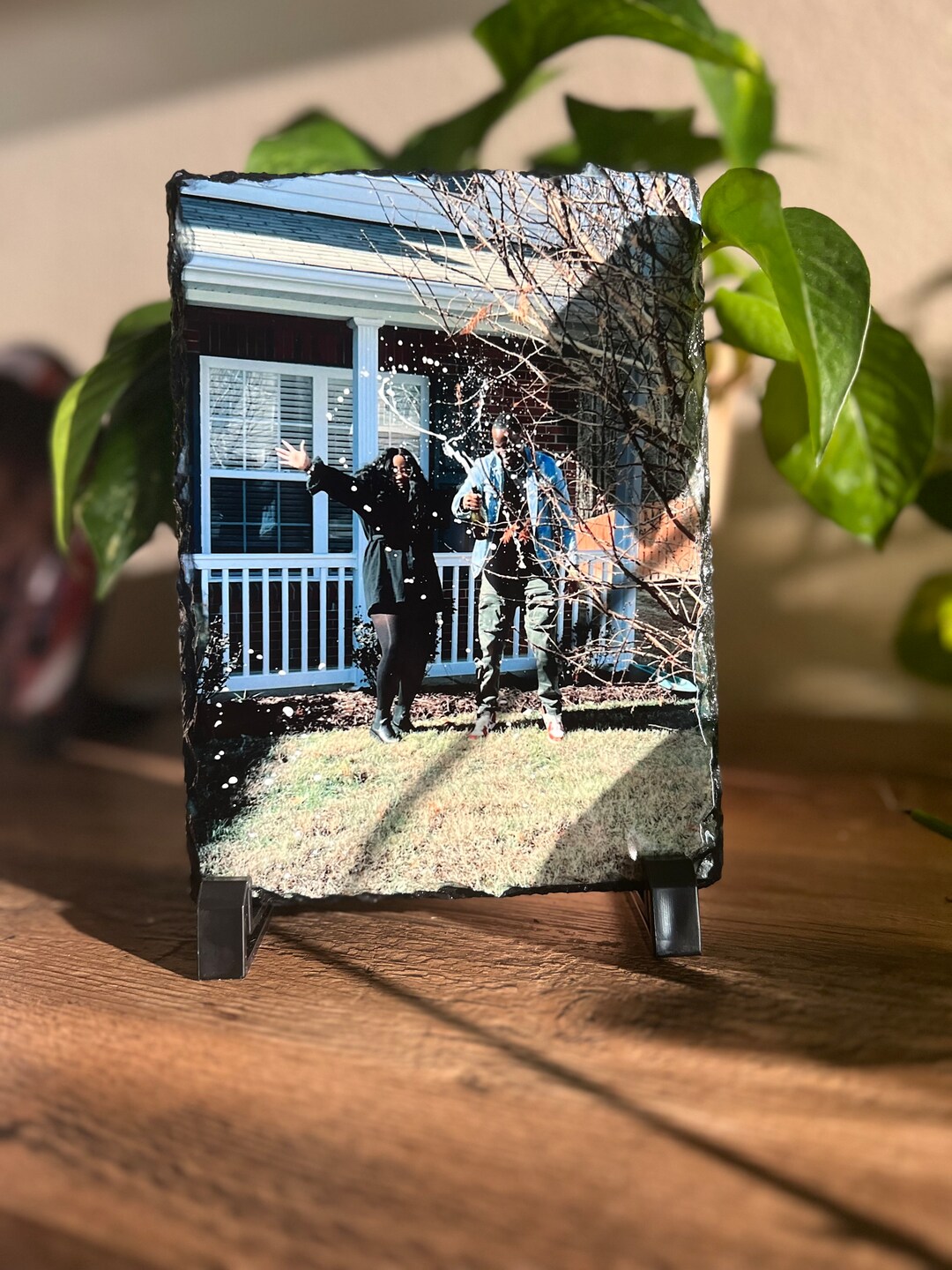 Custom 5x7 Photo Slate Rock Picture Gift Personalized - Etsy