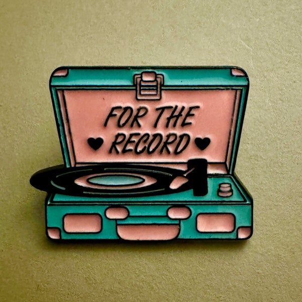 Record Player Pin - Etsy